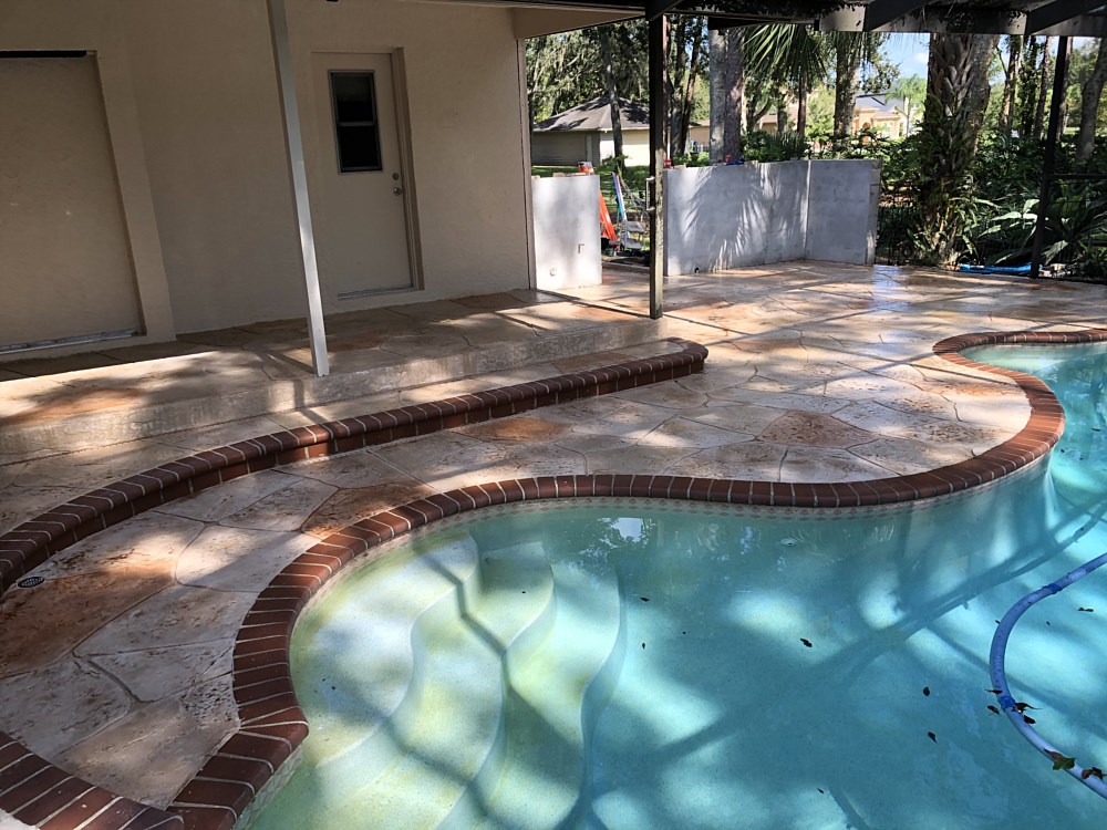Stamped Concrete Overlays, Tampa, Wesley Chapel, Land O’ Lakes, FL